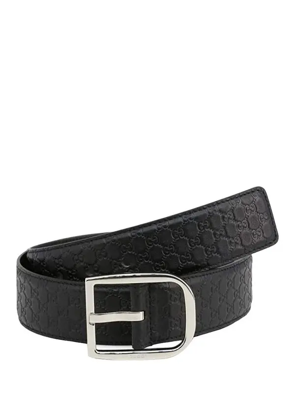 Gucci Guccissima Leather Belt - Black