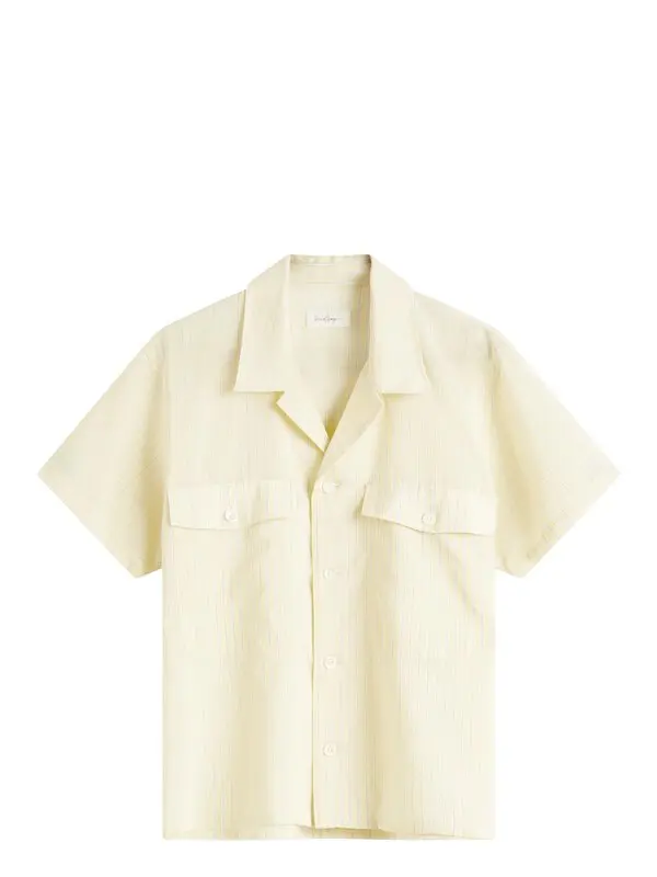 SECOND / LAYER Open Collar Shirt - Yellow