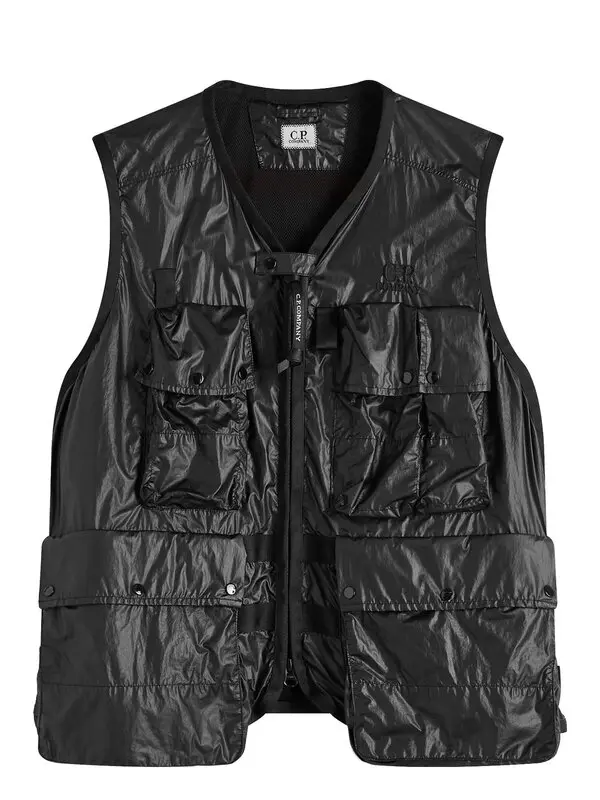 C.P. COMPANY Cs Ii Multipocket Logo Vest - Black