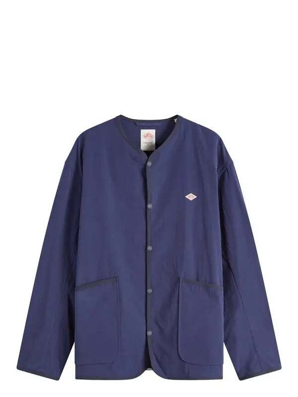 DANTON Snap Front Cardigan - Light Navy