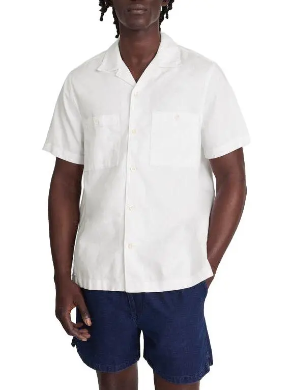 Madewell Twill Camp Shirt - White