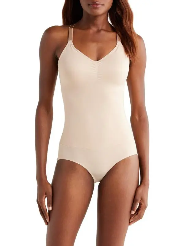 MIRACLESUIT® Comfy Curves Bodybriefer Shaper Bodysuit - Warm Beige