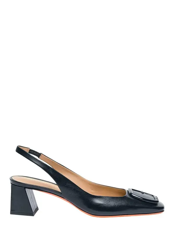Santoni Mid-heel Slingback - Blue