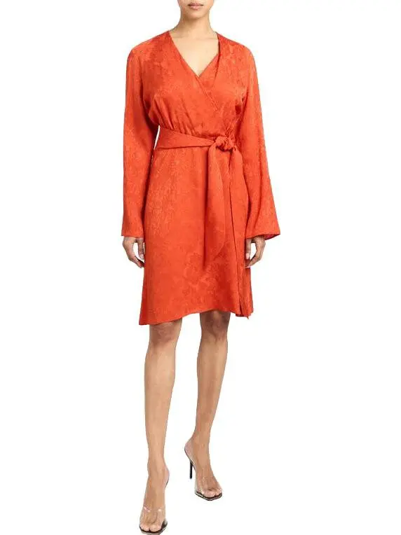 Santorelli Kayden Fit And Flare Dress - Sedona Orange