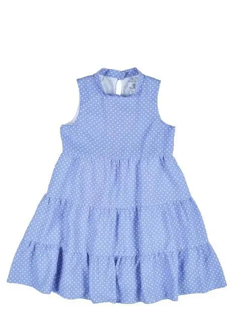 FLORENCE EISEMAN Polka Dot Seersucker Dress - Periwinkle