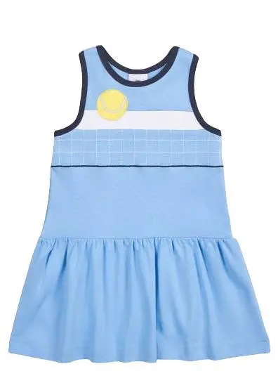 FLORENCE EISEMAN Knit Dress With Tennis Ball Appliqu - Light Blue