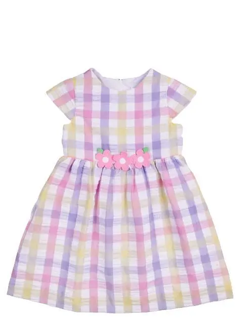 FLORENCE EISEMAN Plaid Dress With Appliqu - Multicolor
