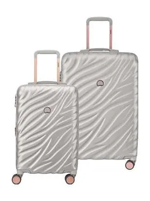 DELSEY PARIS Alexis Hardside 2-piece Expandable Spinner Luggage Set - Platinum/rose Gold