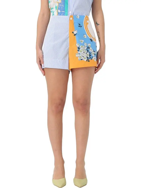 Moschino Striped Printed Shorts - Blue