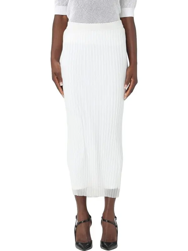 Sportmax Pleated Skirt - White