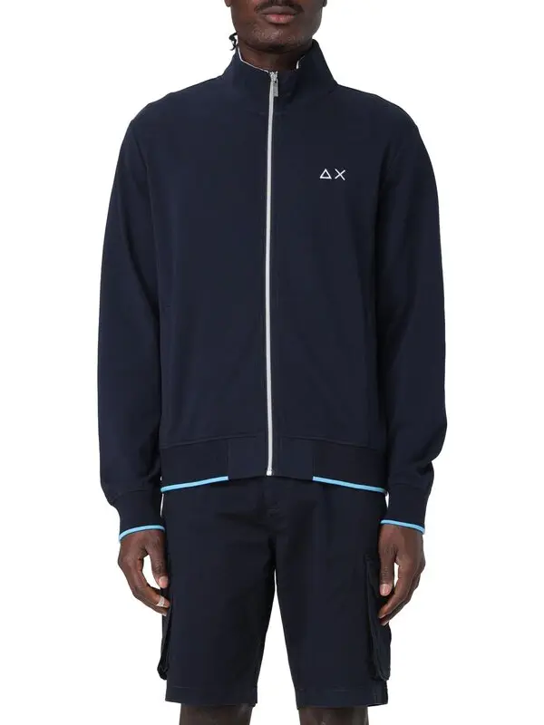 SUN 68 Full Zip Sweatshirt - Navy