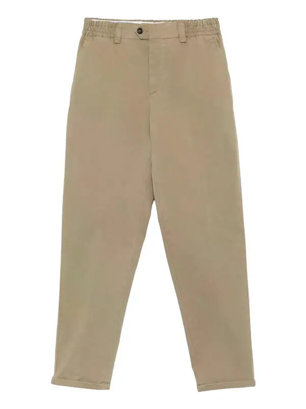 PT TORINO Elasticated-waistband Trousers - Neutrals