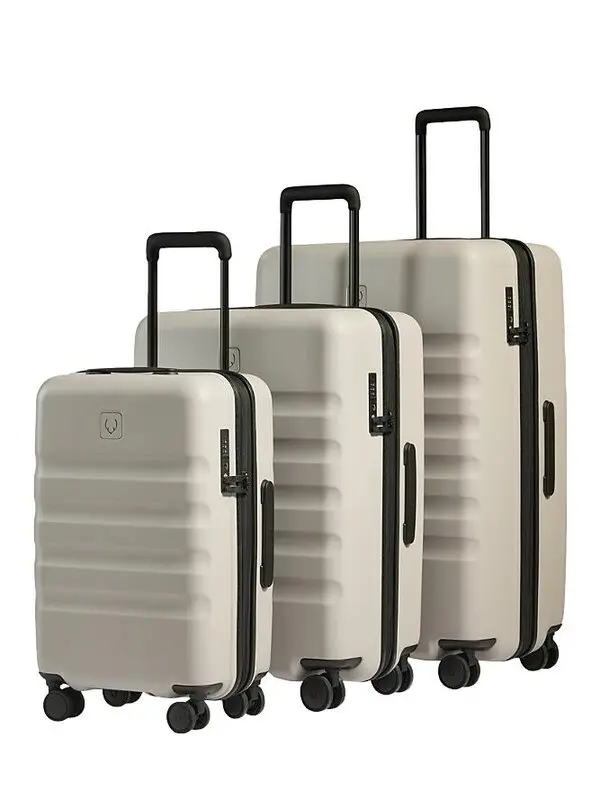 ANTLER Icon Stripe Expandable Three-piece Luggage Set - Taupe