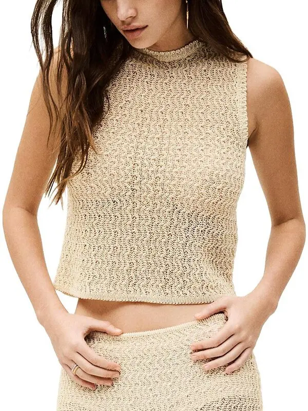 Ba&sh Pira Crochet Top - Vanilla