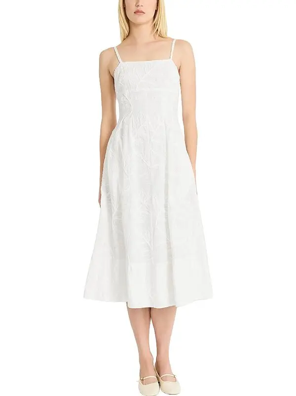LUXELY A-line Dress - Cloud Dancer White