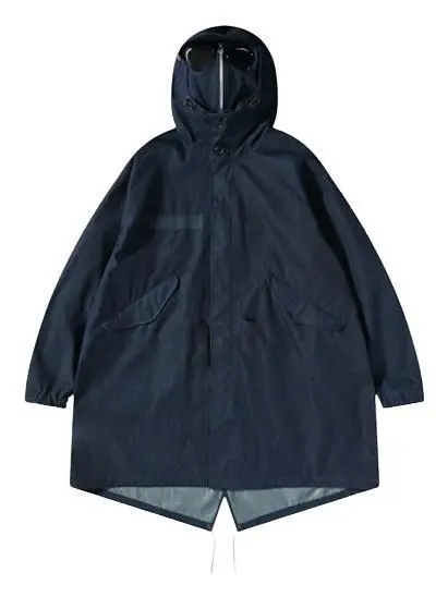 Junya Watanabe X C.p. Company Cotton Canvas Parka - Indigo