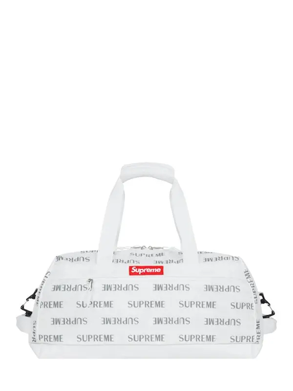 Supreme 3m Reflective Repeat Duffle Bag - White