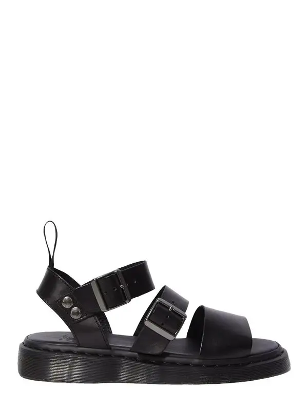 Dr. Martens Gryphon Brando Leather Gladiator Sandals - Black