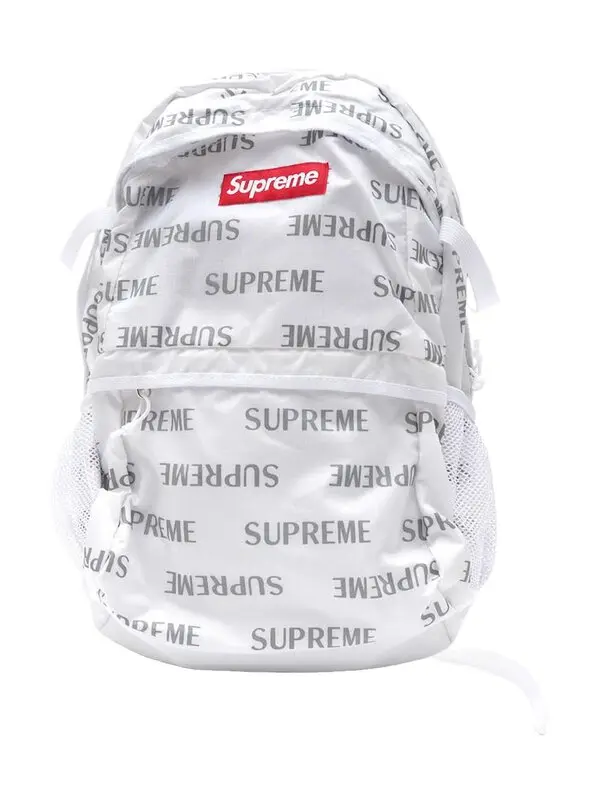 Supreme 3m Reflective Repeat Backpack - White