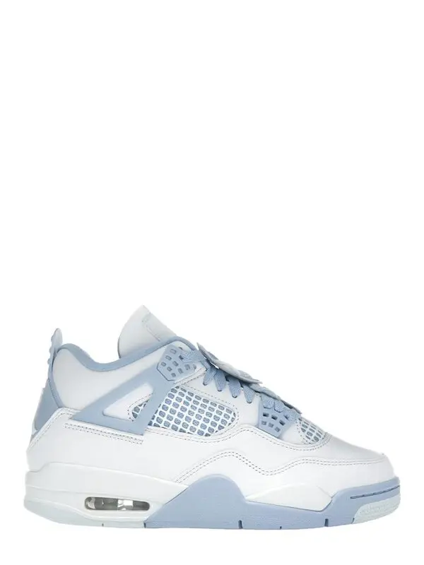 JORDAN 4 Retro Forget Me Not Sneakers - White/aluminum/blue Tint