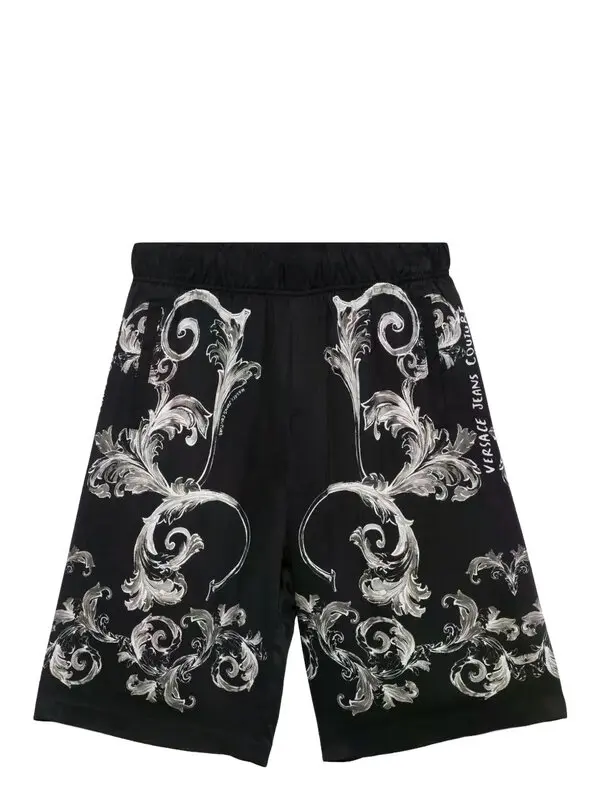 Versace Outline Barocco Shorts - Black