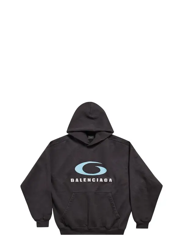Balenciaga Medium Fit Hoodie - Black