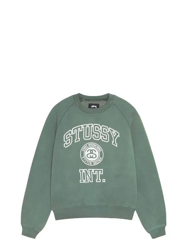 StÜssy Overlock Varsity Raglan Crew - Pine