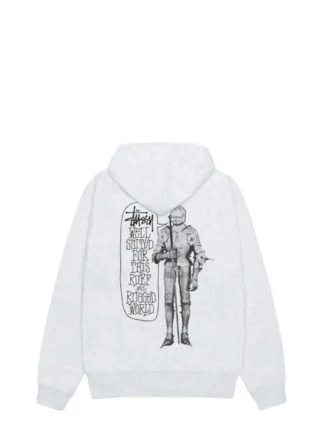 StÜssy Well Suited Zip Hoodie - Ash Heather