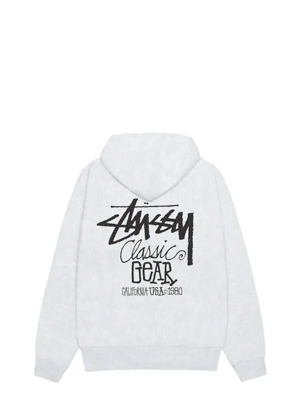 StÜssy Classic Gear Hoodie - Ash Heather