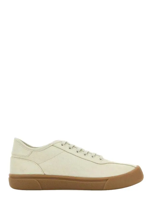 THE ROW Sand Canvas Sneakers - Beige O Tan