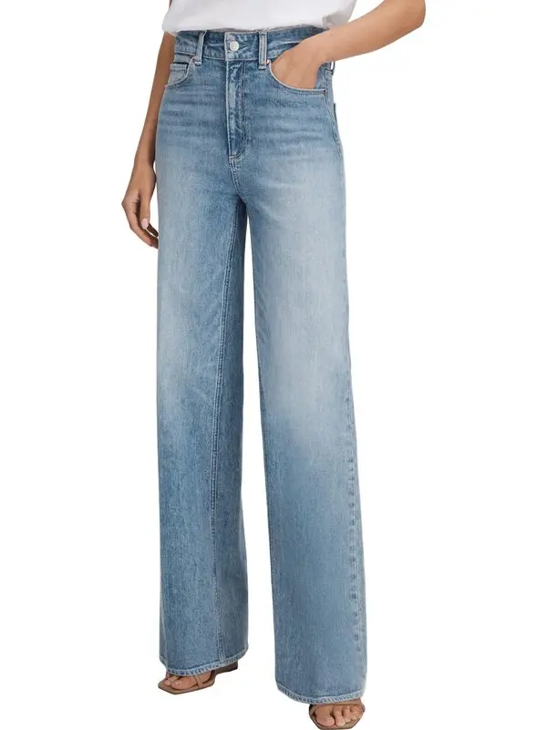 Paige The Sasha Wide-leg Jeans - Magnifique Blue