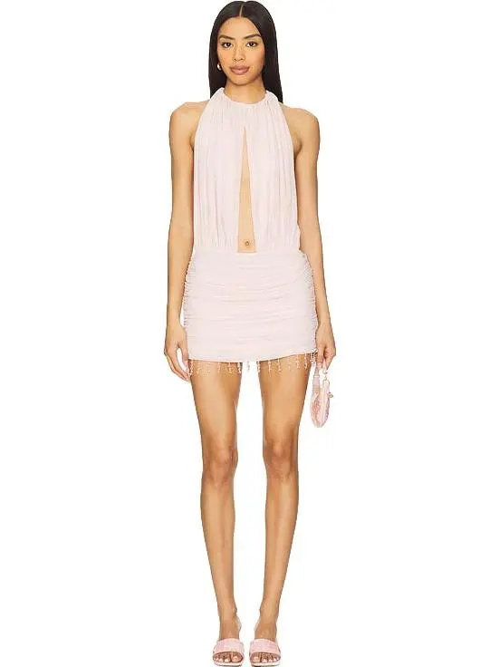 MIRROR PALAIS La Piscine Mini Dress - Pink