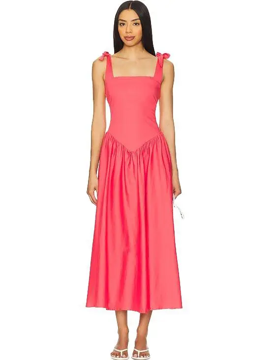 Peixoto Harlow Maxi Dress - Sunkist Coral