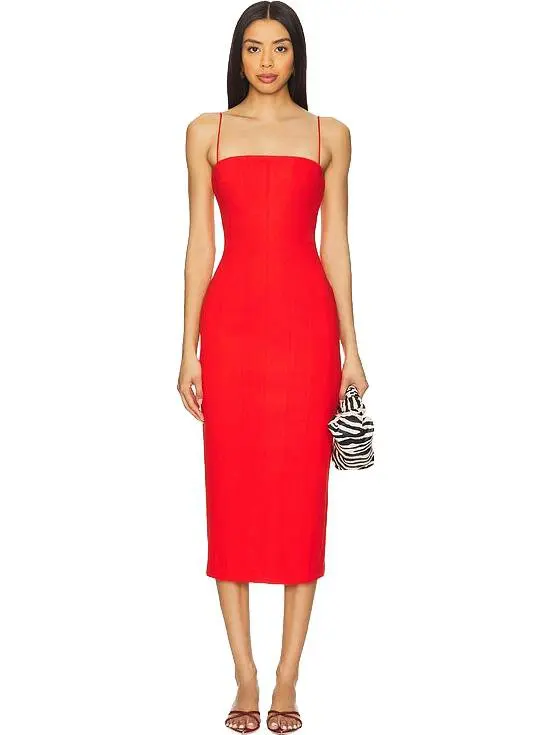 Misha Collection Irisa Midi Dress - Grenadine