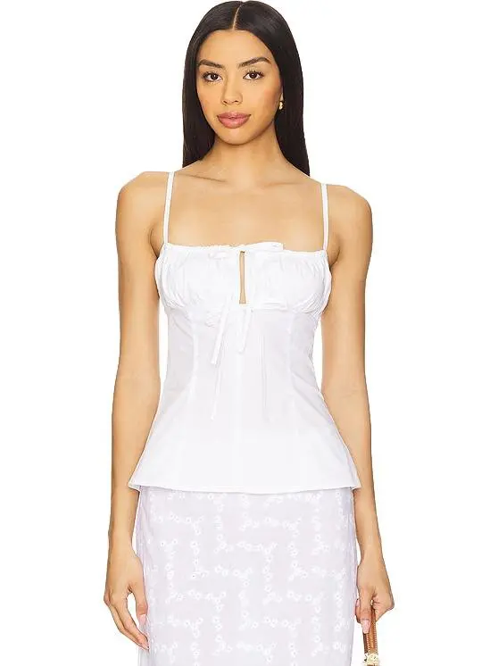MORE TO COME Asha Top - White