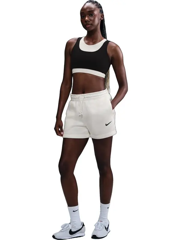 Nike Sportswear Phoenix Fleece Mid-rise 4" Shorts - White