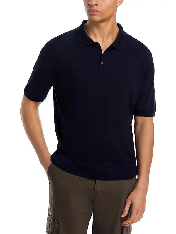 Moncler Short Sleeve Polo Shirt - Navy