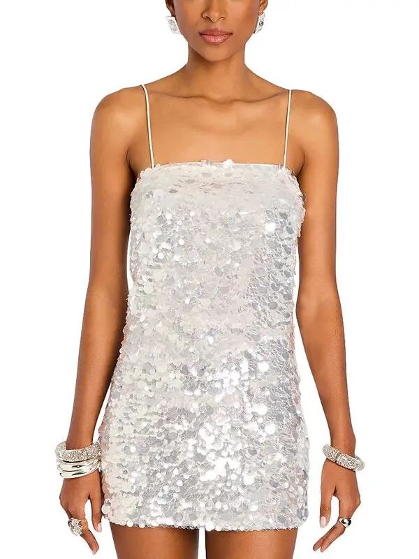 Retrofete Eleanora Sequin Mini Dress - Silver