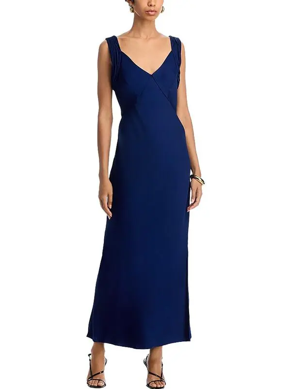 French Connection Ennis Satin Dress - Royal Blue