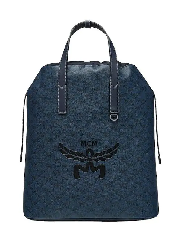 Mcm Medium Himmel Lauretos Backpack - Blue/black