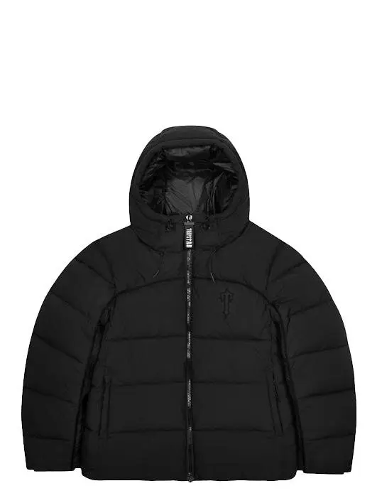 Trapstar Irongate Arch Pipping Puffer Jacket - Blackout