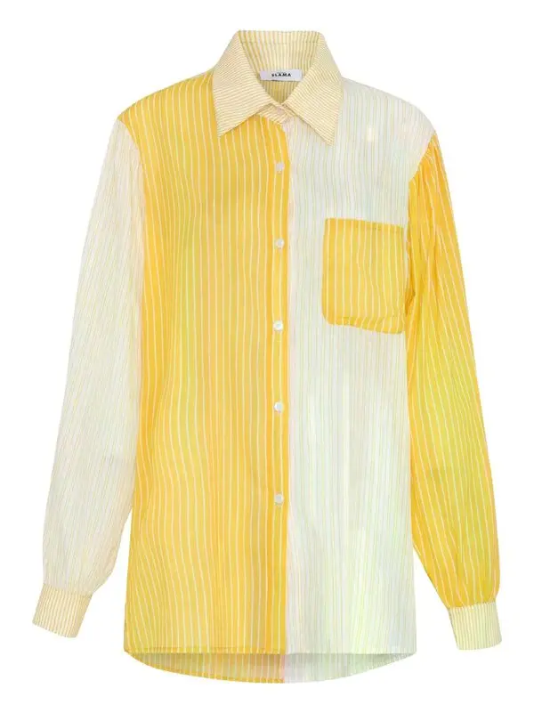 AMIR SLAMA Long Sleeve Shirt - Yellow