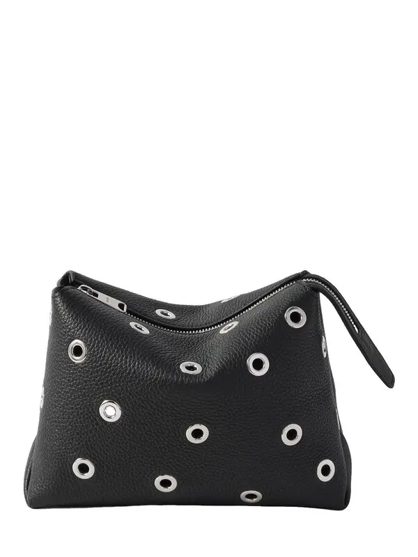 Khaite Lina Eyelet-embellished Pouch - Black