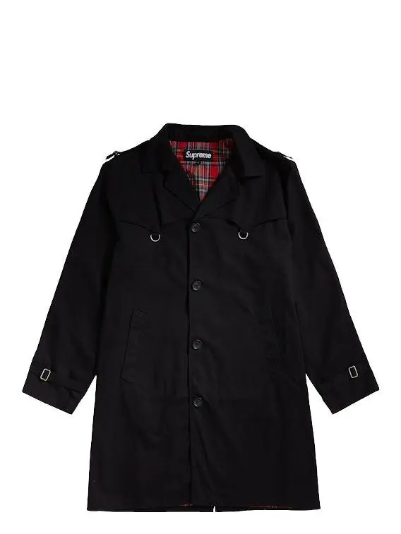 Supreme Dring Trench Coat - Black