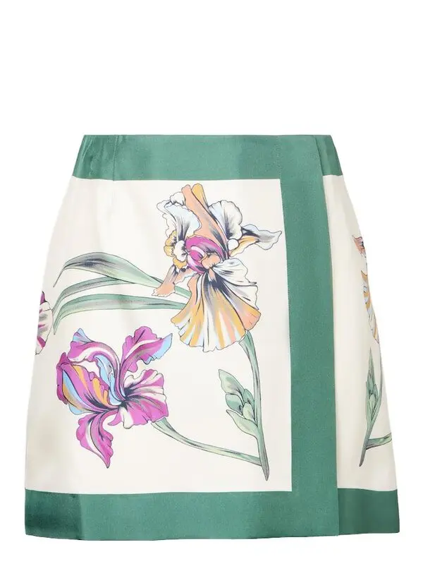 La DoubleJ Foulard Silk Miniskirt - Multicoloured