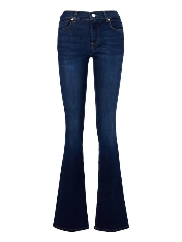 7 For All Mankind Mid-rise Bootcut Jeans - Blue