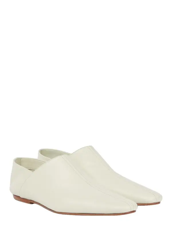 Dries Van Noten Leather Slip-on Shoes - Green