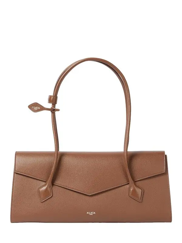 Alaïa Le Teckel Leather Tote Bag - Brown