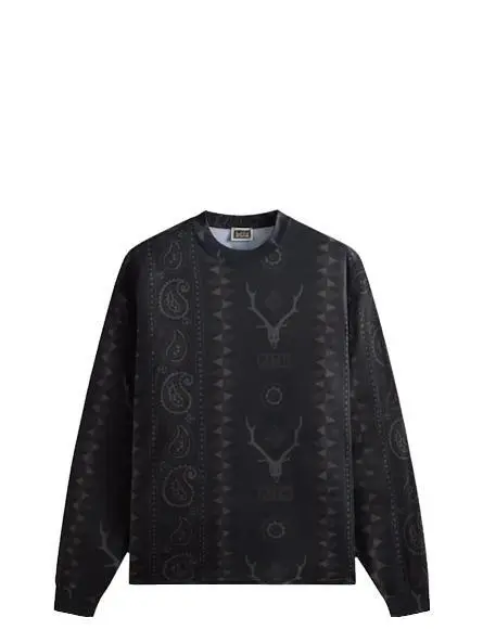 Kith X South2 West8 Columbia Paisley Stripe Terminal Tackle Long Sleeve - Black
