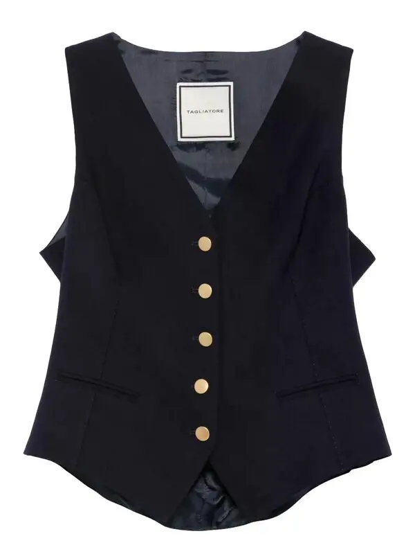Tagliatore Gaelle Waistcoat - Blue